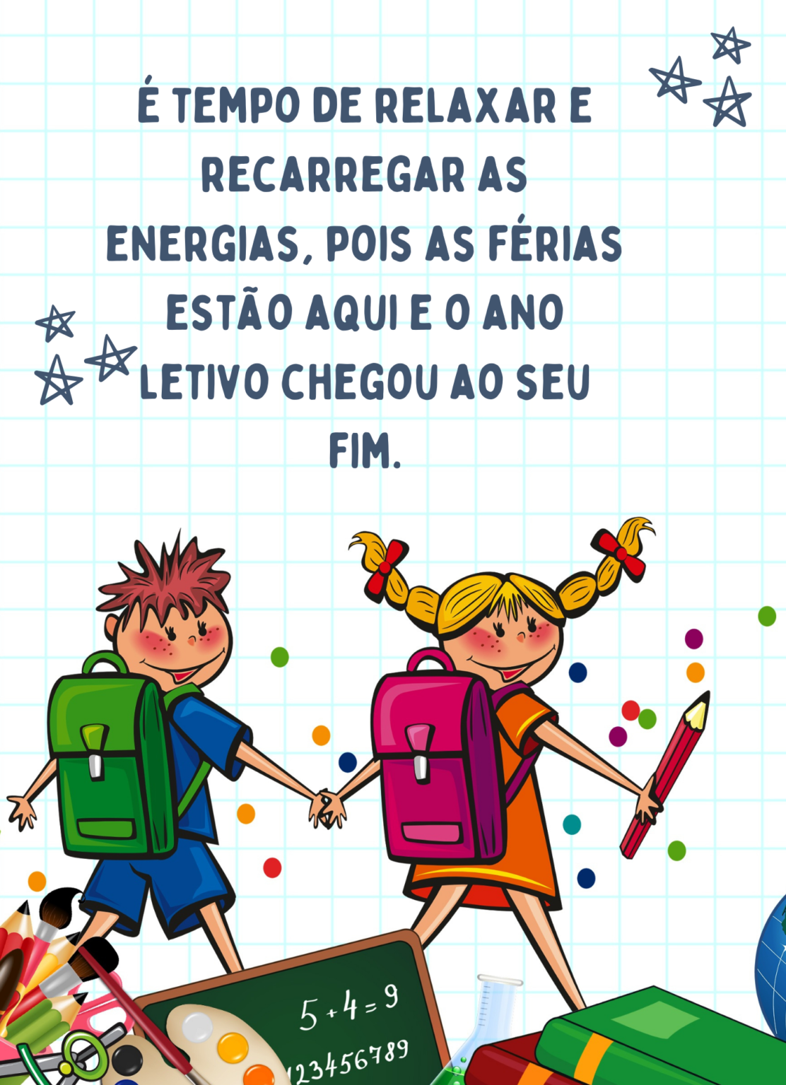 Cartão Boas Férias (7) | Cantinho do EVA