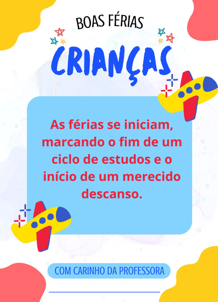 Cartão Boas Férias (9) | Cantinho do EVA