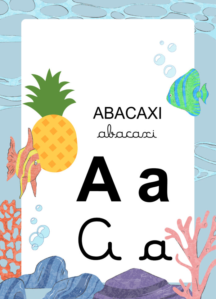 Cartaz do Alfabeto [Fundo Do Mar] | Cantinho do EVA