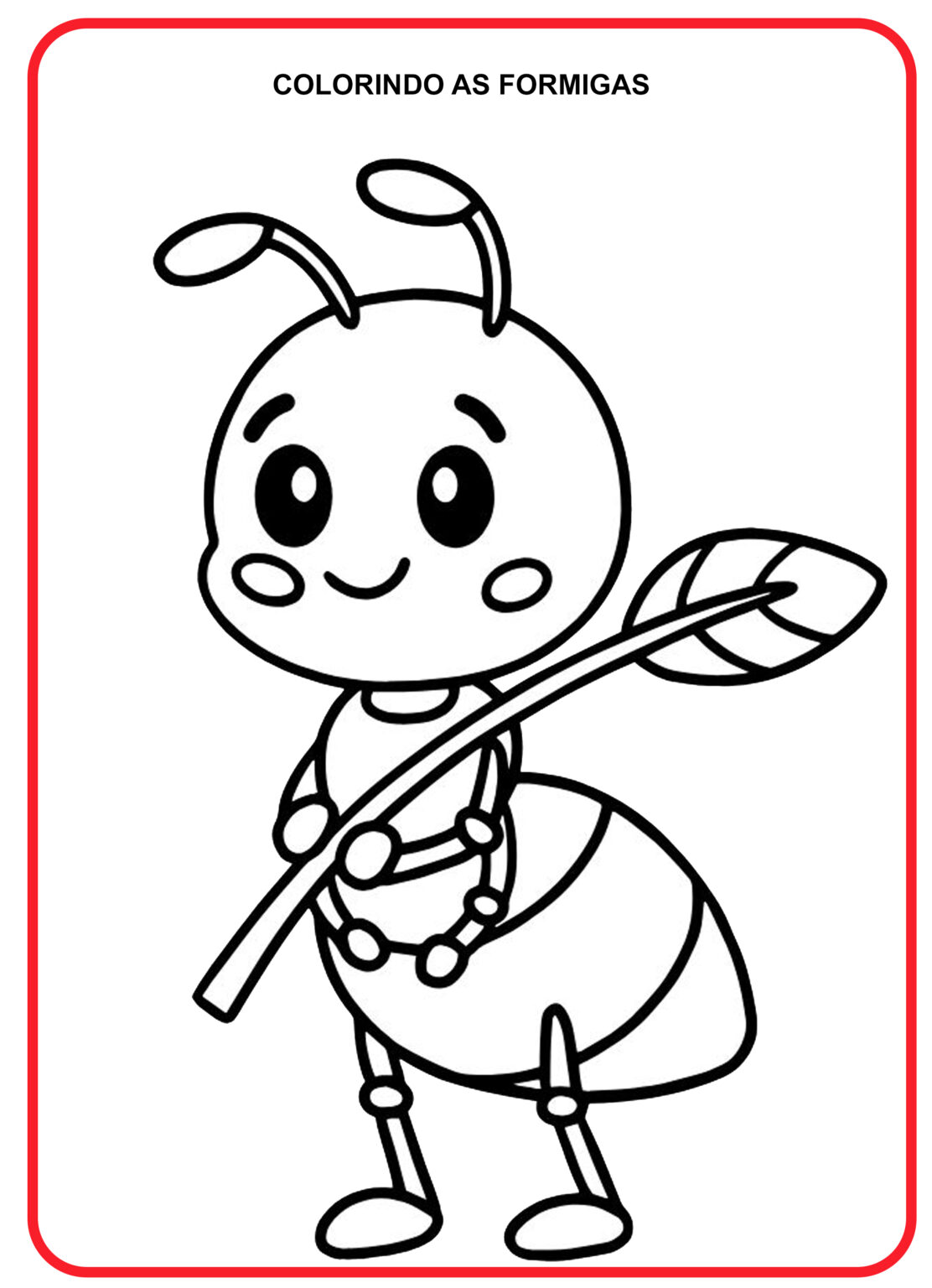 Desenhos de Formigas para Colorir | Cantinho do EVA