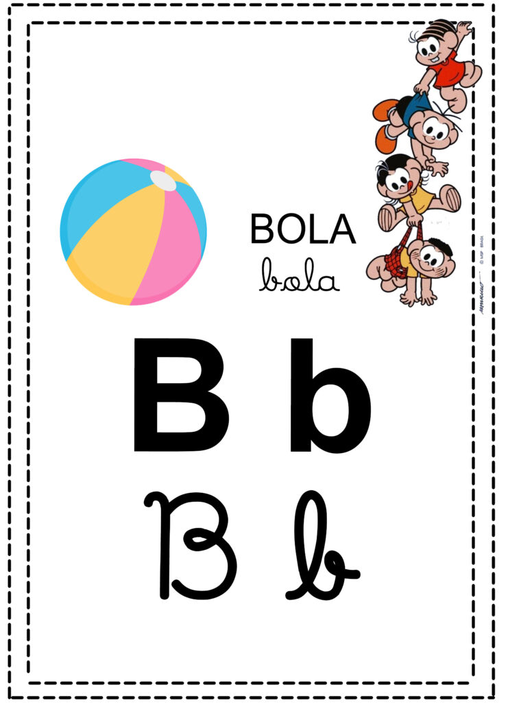 Letras do Alfabeto para imprimir – Turma da Mônica | Cantinho do EVA